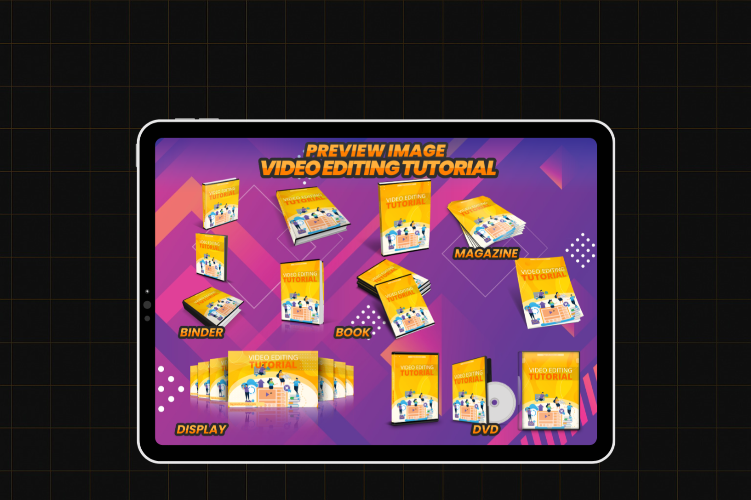 Mockups Set – Video Editing – Kitfluence